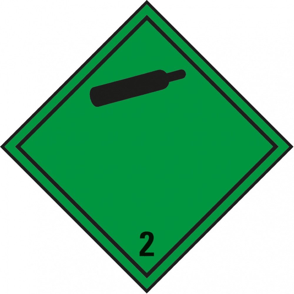 ᐅ Dreifke Hinweisschild Verpackungskennzeichen Klasse 2.2, Nicht entflammb., Folie, seewasserb ...