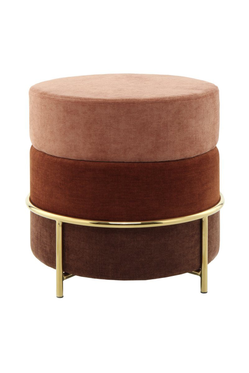 en.casa Sitzhocker, Design-Sitzhocker in runder Form 48.5x48.5x46cm ...