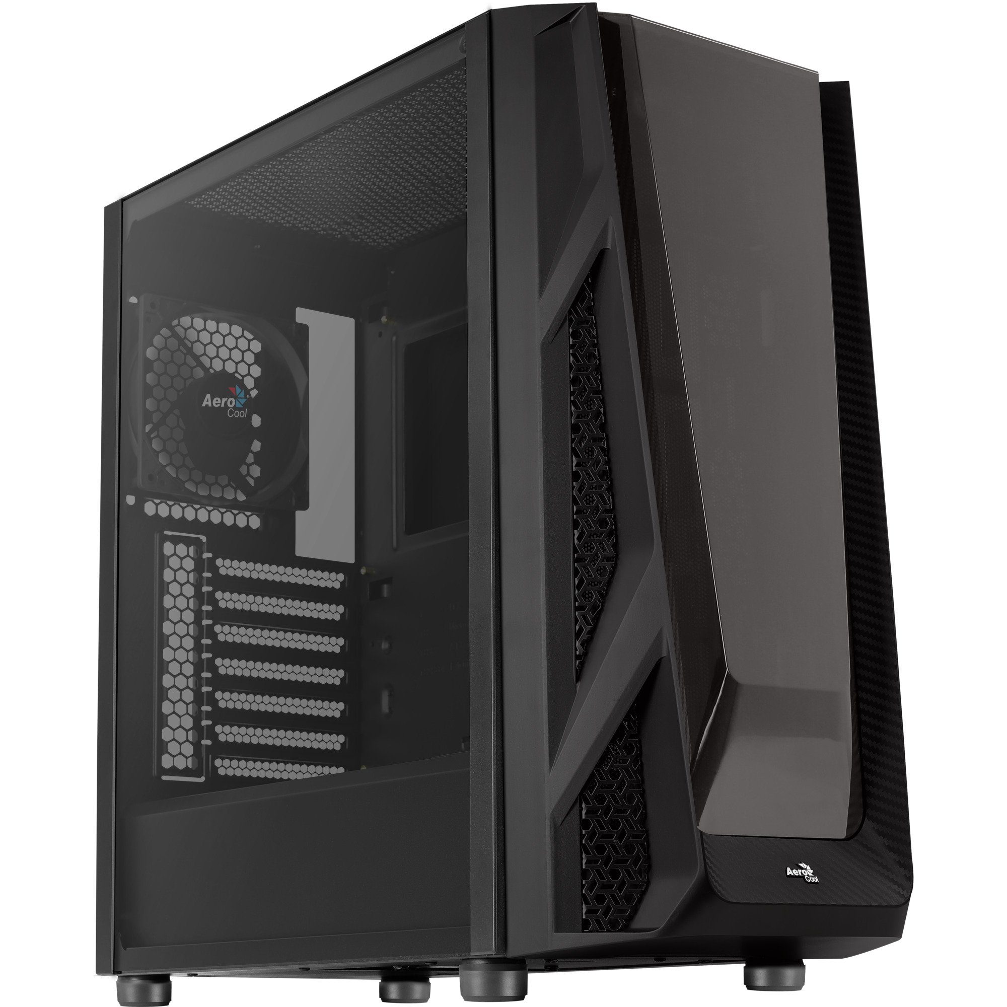Aerocool PC-Gehäuse »NightHawk, Tempered Glass« | OTTO
