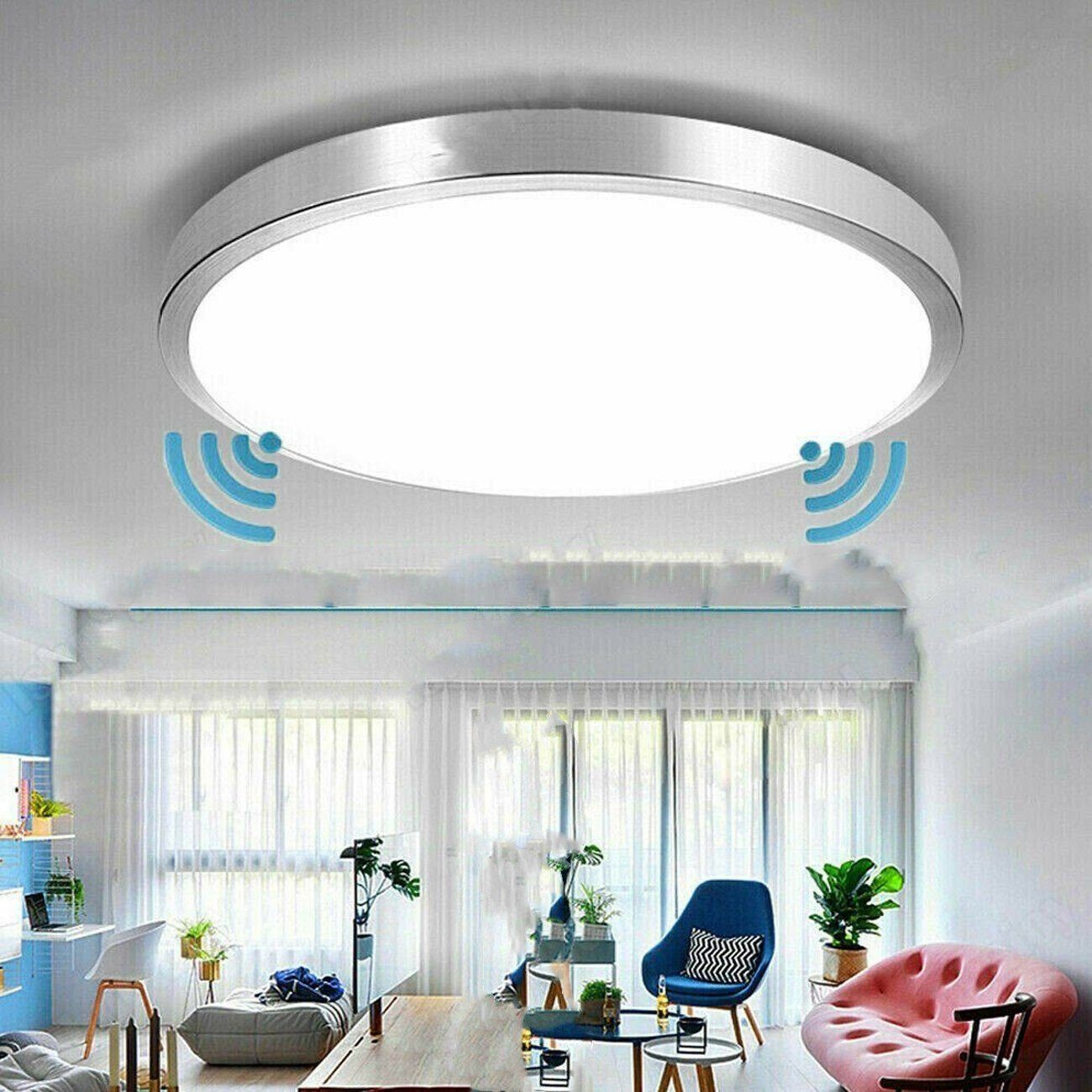 Letgospt Deckenleuchte Mit Radar Bewegungsmelder Deckenlampe 15w Led