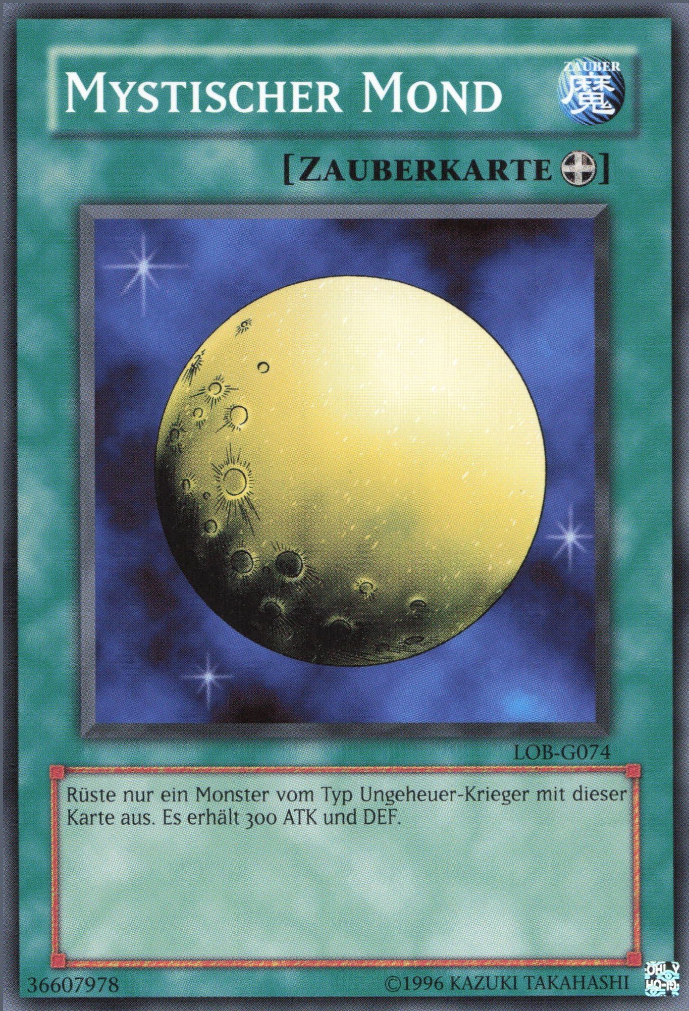 Recollectibles Sammelkarte Yugioh Karte Mystischer Mond V1 Deutsch