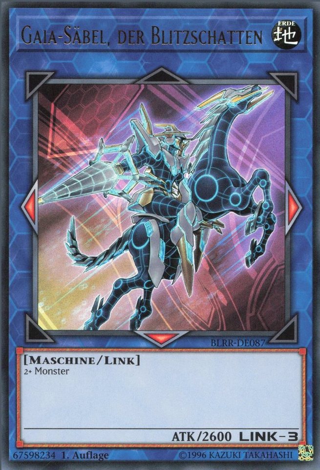 Recollectibles Sammelkarte Yugioh Karte Gaia Säbel Der Blitzschatten