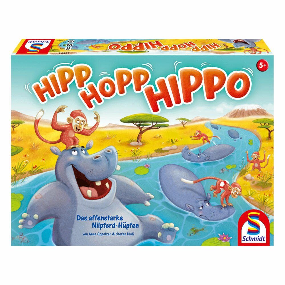 Schmidt Spiele Spiel Schmidt 40594 - Hipp Hopp Hippo, Kinderspiel ...