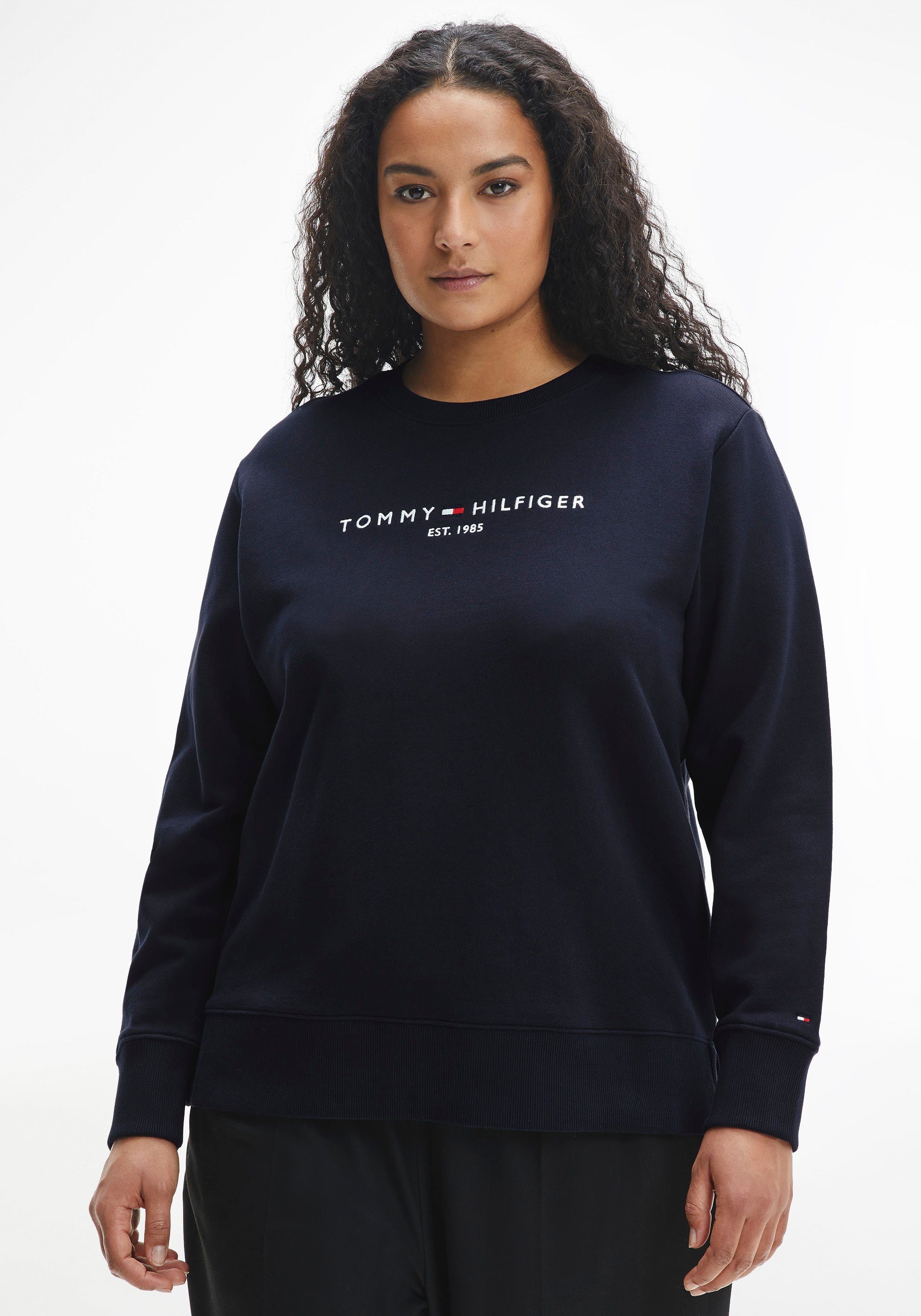 Tommy Hilfiger Curve Sweatshirt Crv Reg Hilfiger C Nk Sweatshirt Mit