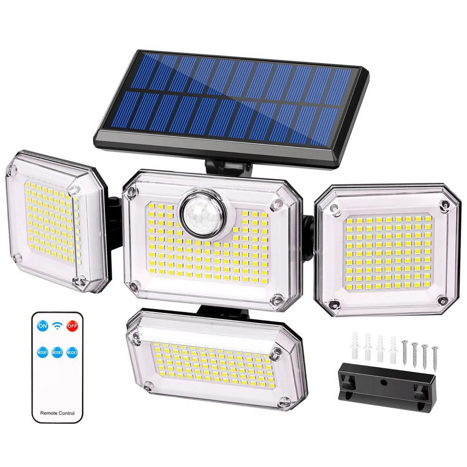 Kityhome Led Solarleuchte Ip65 Wasserdicht Bewegungssensor 3 Modi