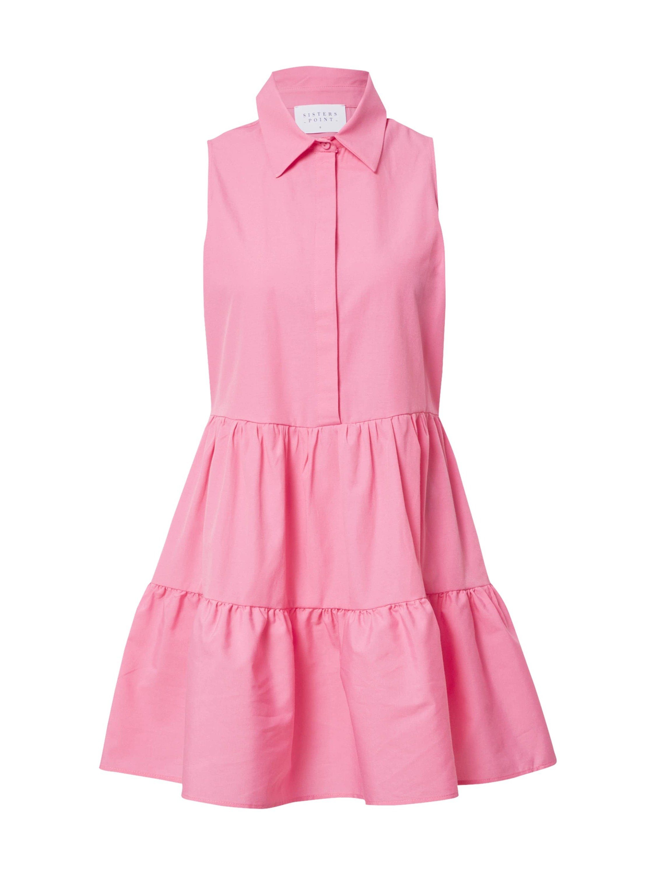 Sisters Point Blusenkleid Mixa 1 Tlg Volant Drapiertgerafft