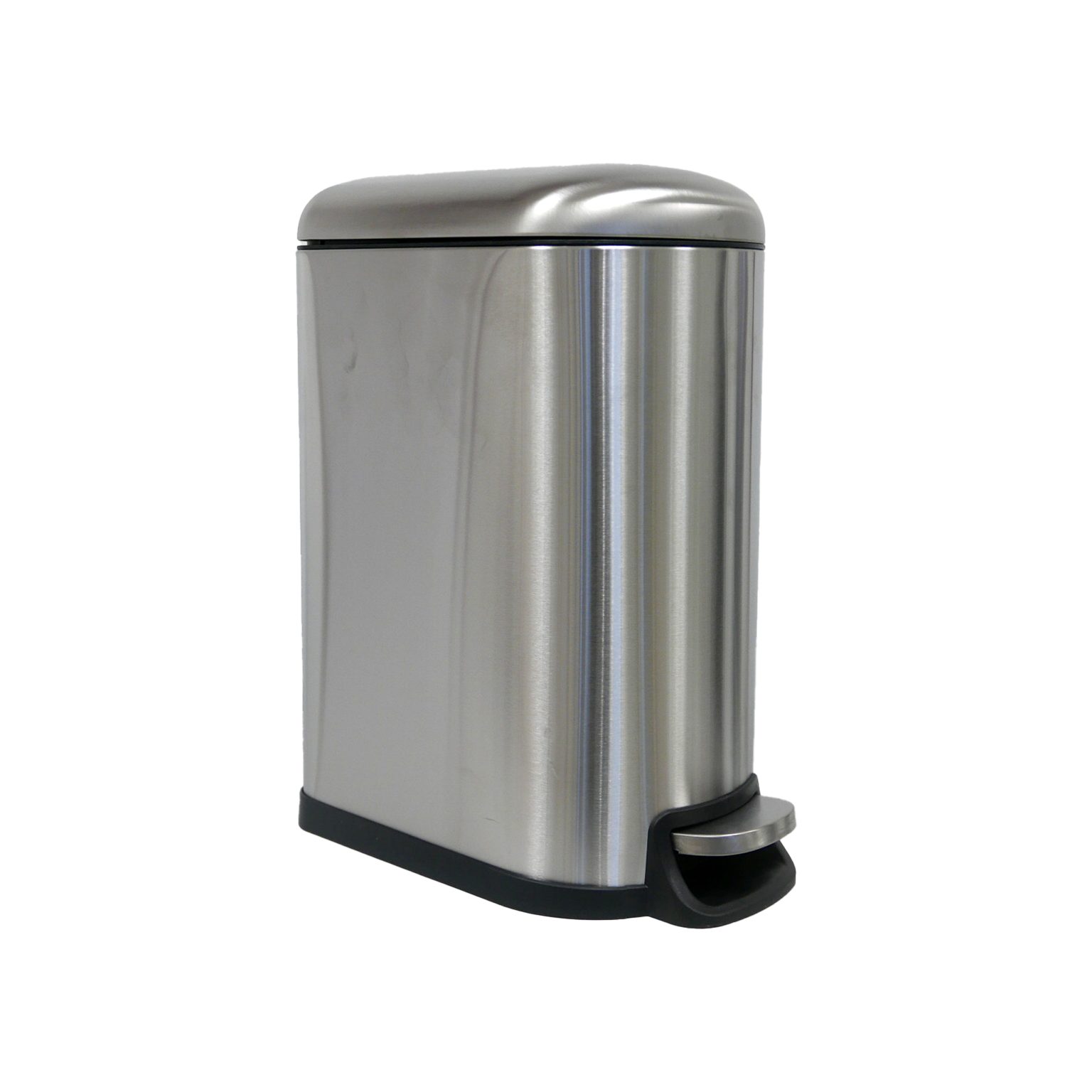 Bands Mülleimer Mülleimer 10 Liter Abfalleimer Oval Treteimer Edelstahl