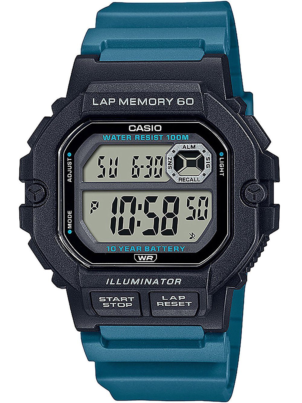 CASIO Chronograph Casio WS-1400H-3AVEF Collection Herrenuhr 42mm 10A