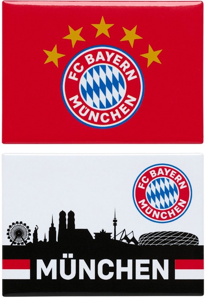 FC Bayern München Magnet Magnet Logo & Skyline 2er-Set