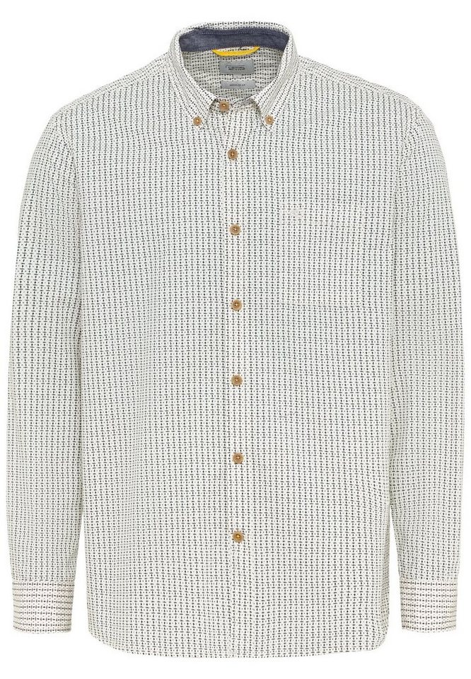 Camel Active Langarmhemd Aus Reiner Baumwolle Button Down Camel Active