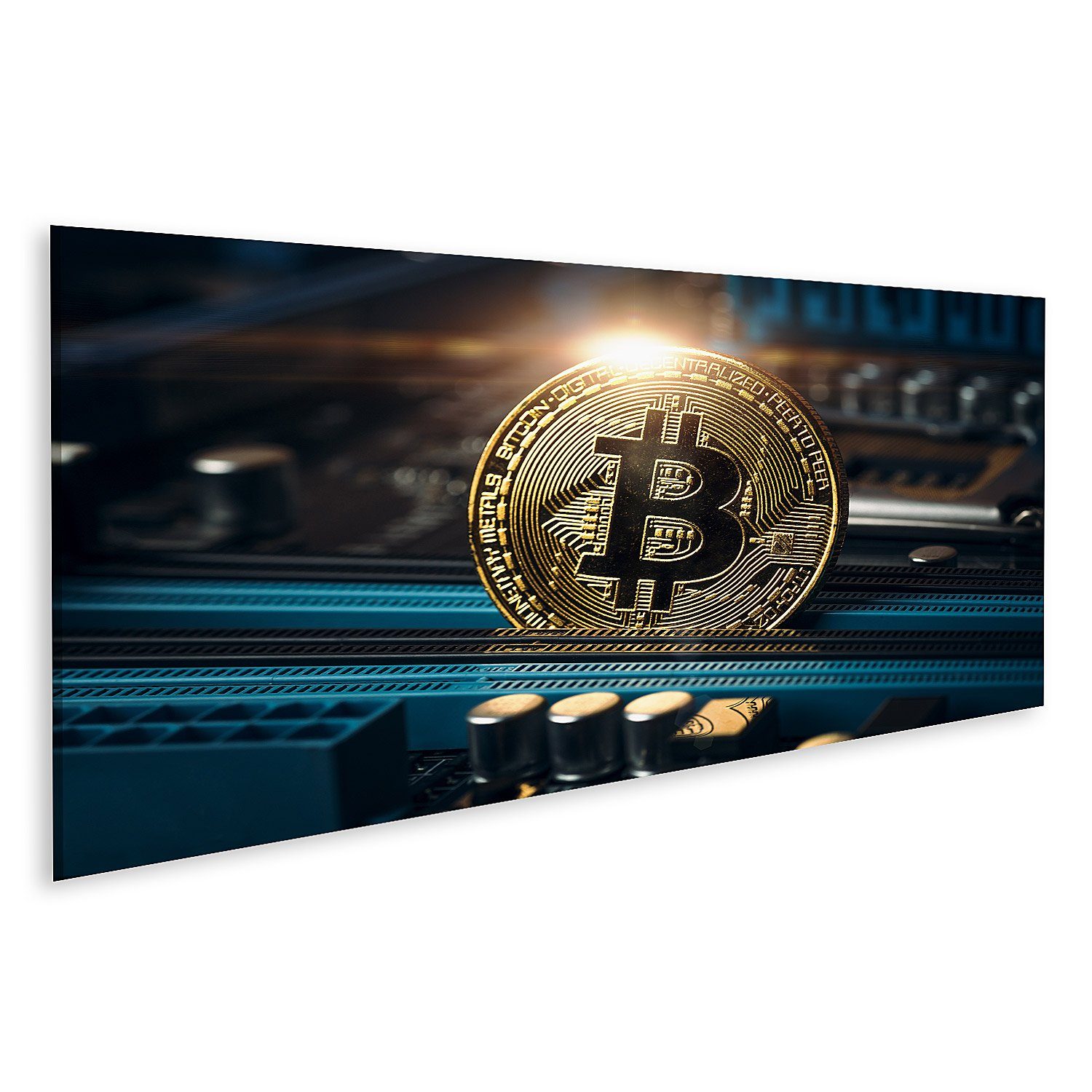 Islandburner Leinwandbild Bild Auf Leinwand Cryptocurrency Goldene
