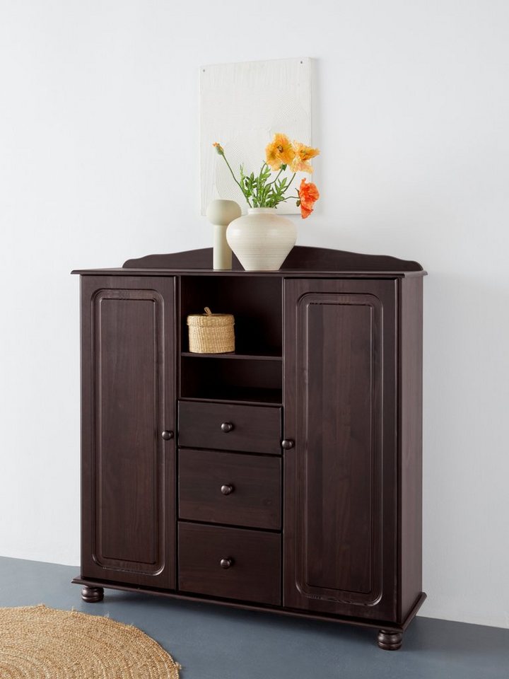 Home Affaire Highboard Mette Stauraumschrank Mit 3 Schubladen Und