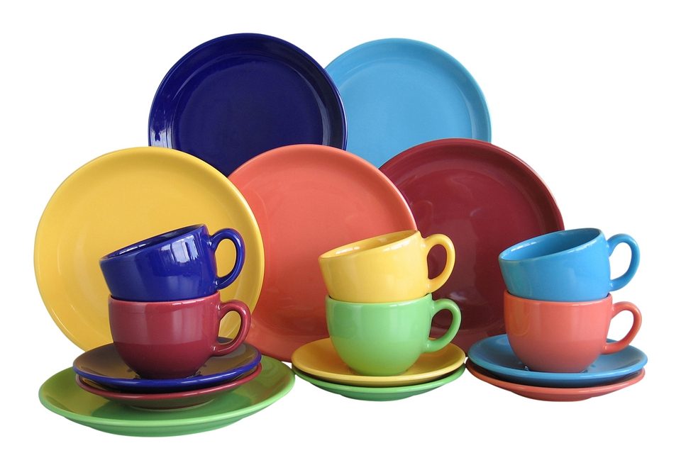 Creatable Kaffeeservice Top Bunt 18 Tlg Steingut Online Kaufen