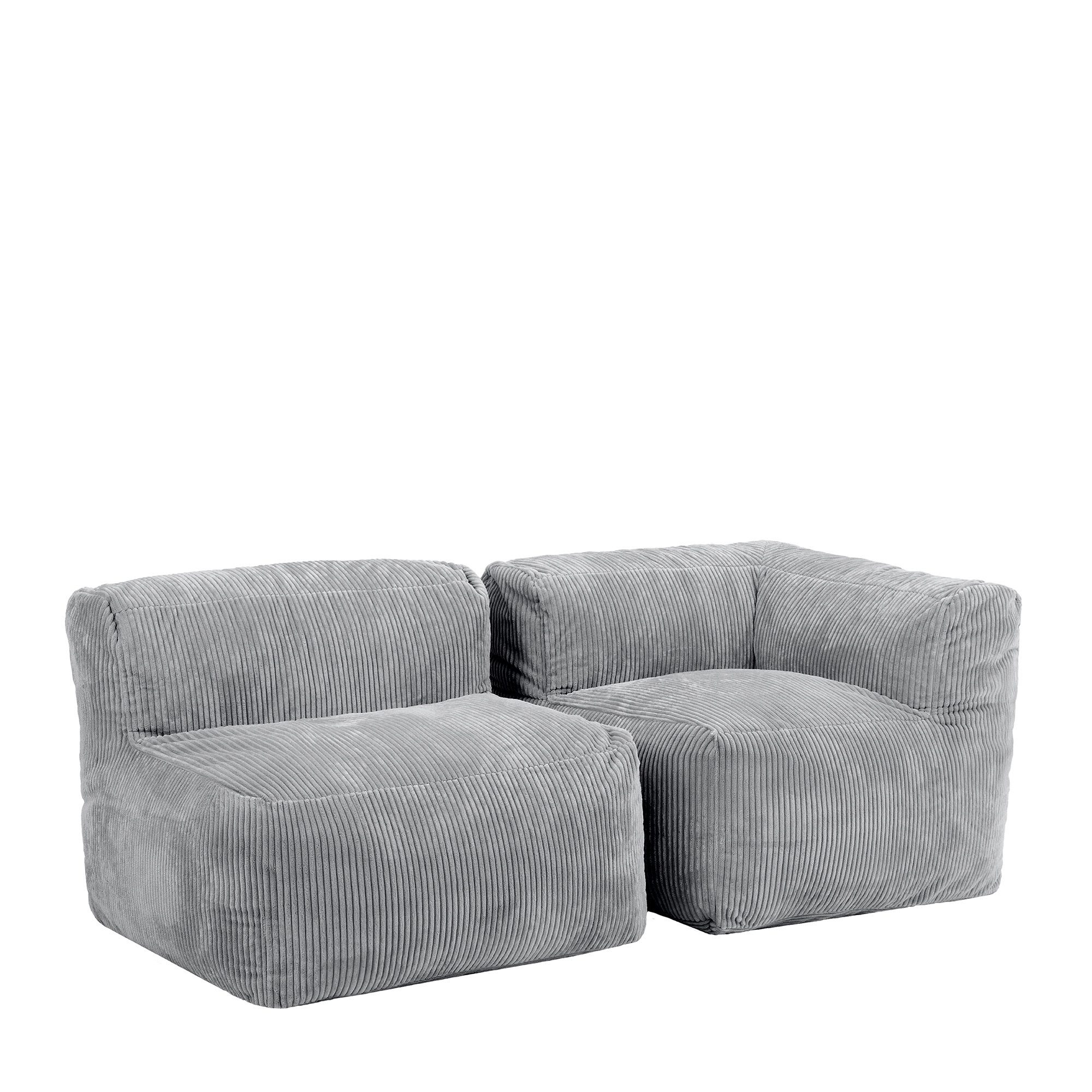 icon Sofa Modulares Ecksofa 2 Stück aus Kunstfell Flauschig „Zen ...