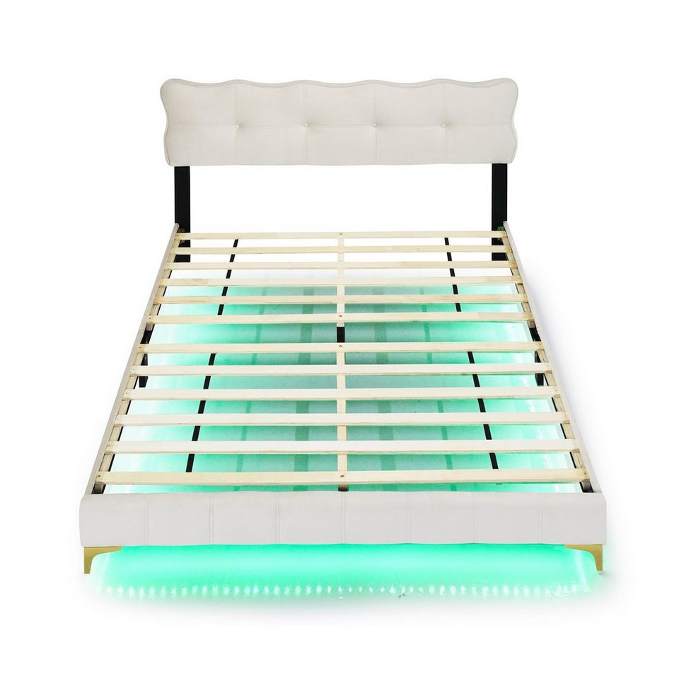 Gotagee Polsterbett Led Polsterbett 160x200cm Jugendbett Doppelbett