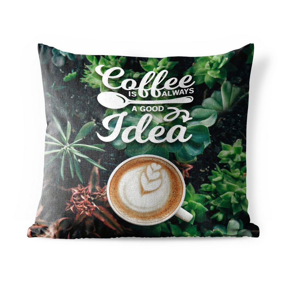 Muchowow Dekokissen Kaffee Zitate Sprichwörter Kaffee Ist Immer