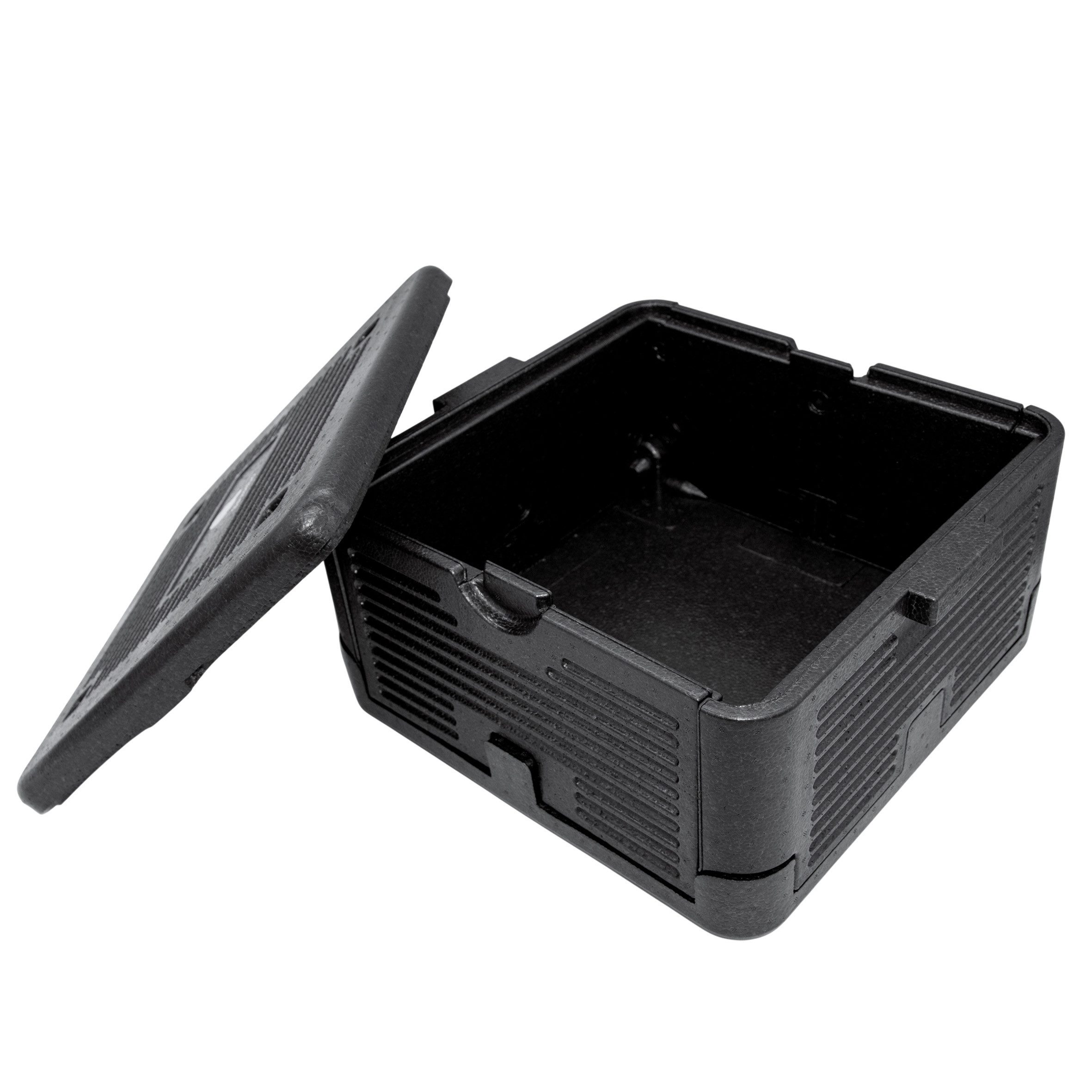 Spetebo Thermobehälter Thermobox faltbar schwarz zum Warmhalten und ...