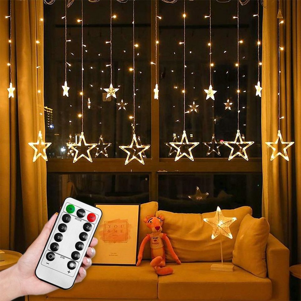 Aufun Led Lichterkette 3m Led Lichterkette Außen Und Innen 138 Leds