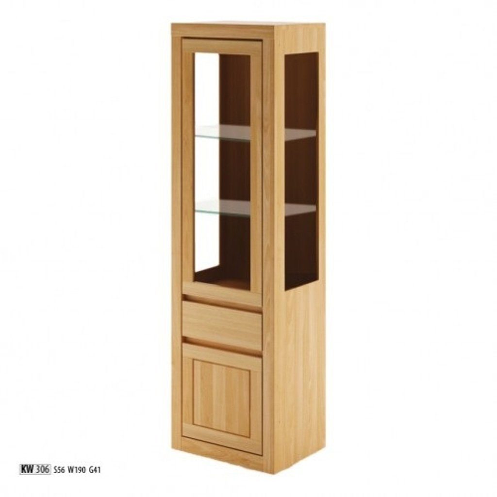 Jvmoebel Glasvitrine Handarbeit Holz Möbel Vitrine Vitrinenschrank