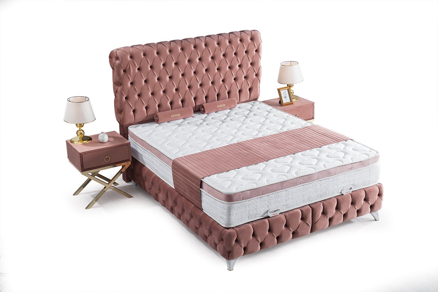 Villa Möbel Boxspringbett Amber Bett Set Bettset Bettkasten Mit Xxl