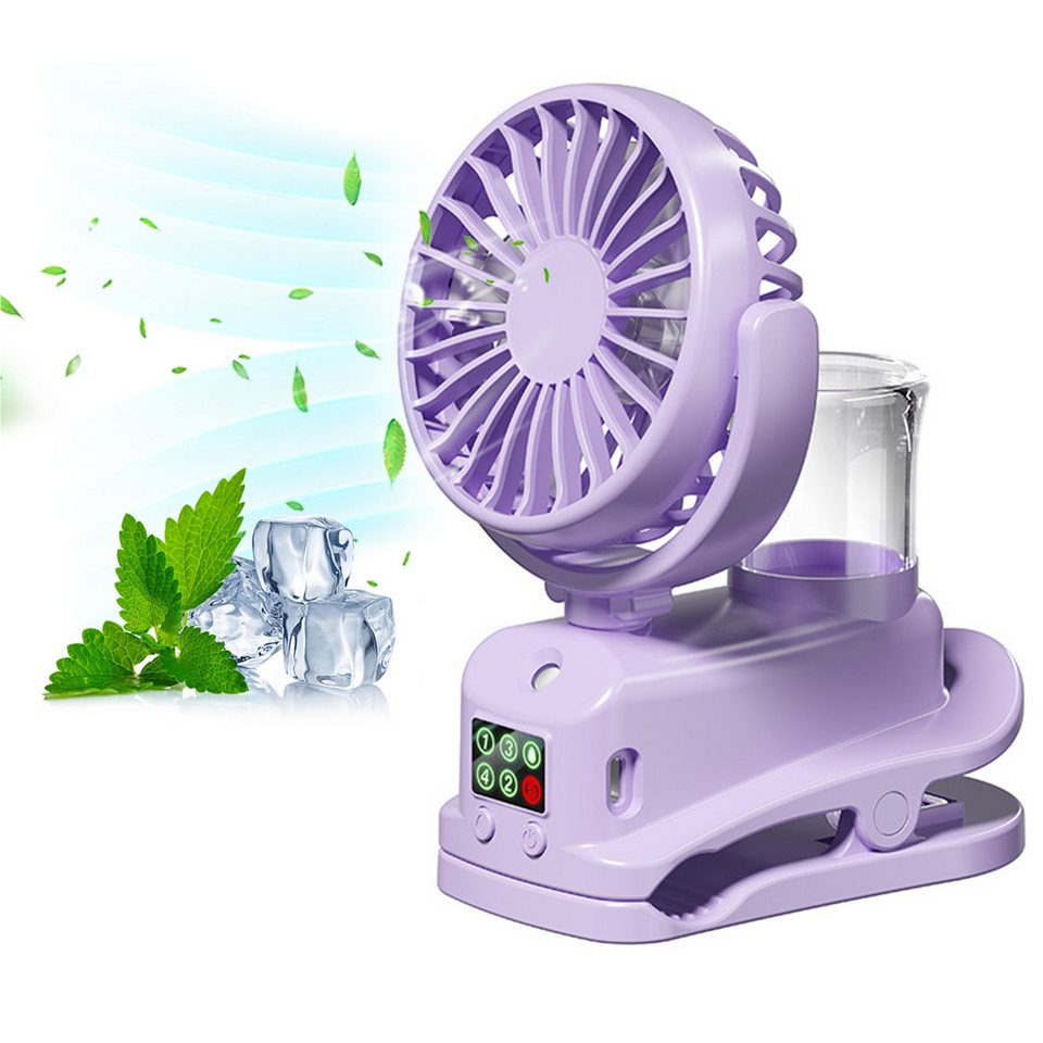 Senmudi Mini Usb Ventilator Leise Clip Tischventilator Mit