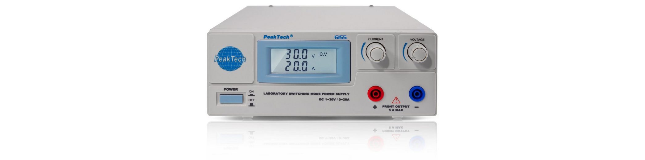 PeakTech »PeakTech 6155: DC Schaltnetzgerät ~ 0 - 30V / 0 - 20A« Labor ...