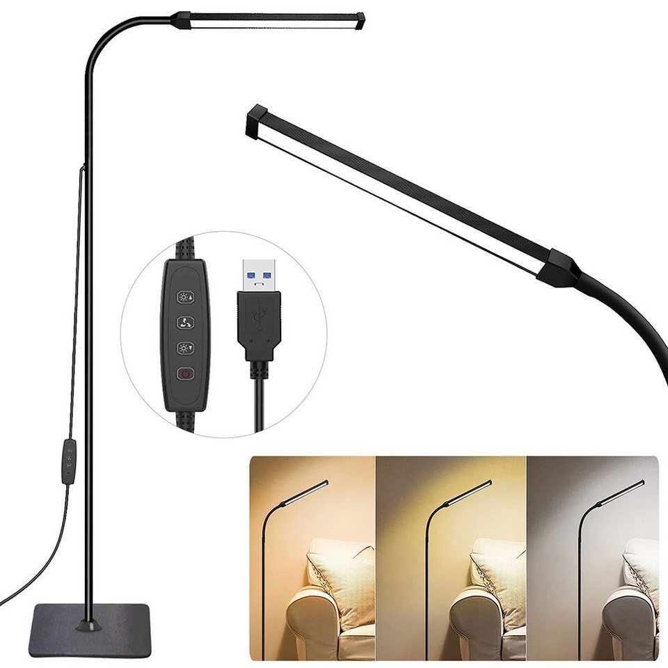 Sunicol Led Stehlampe Led Modern Stehleuchte Leselampe360°drehbarhöhe
