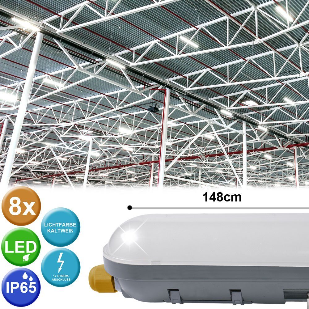 Etc Shop Außen Deckenleuchte Led Feuchtraumleuchte 148 Cm Led Röhre