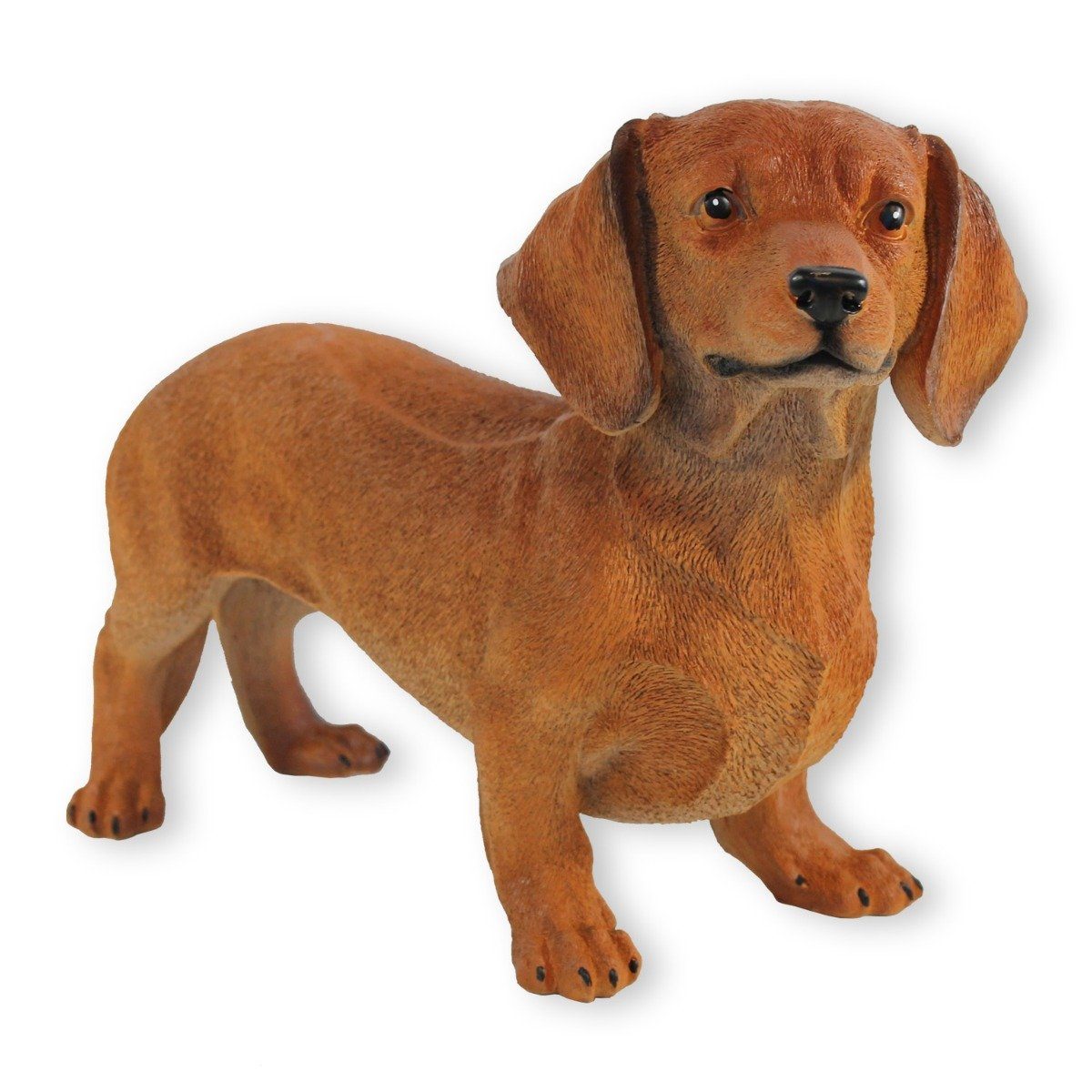 Colourliving Tierfigur Hunde Figur Dackel Gisbert Stehend Hund