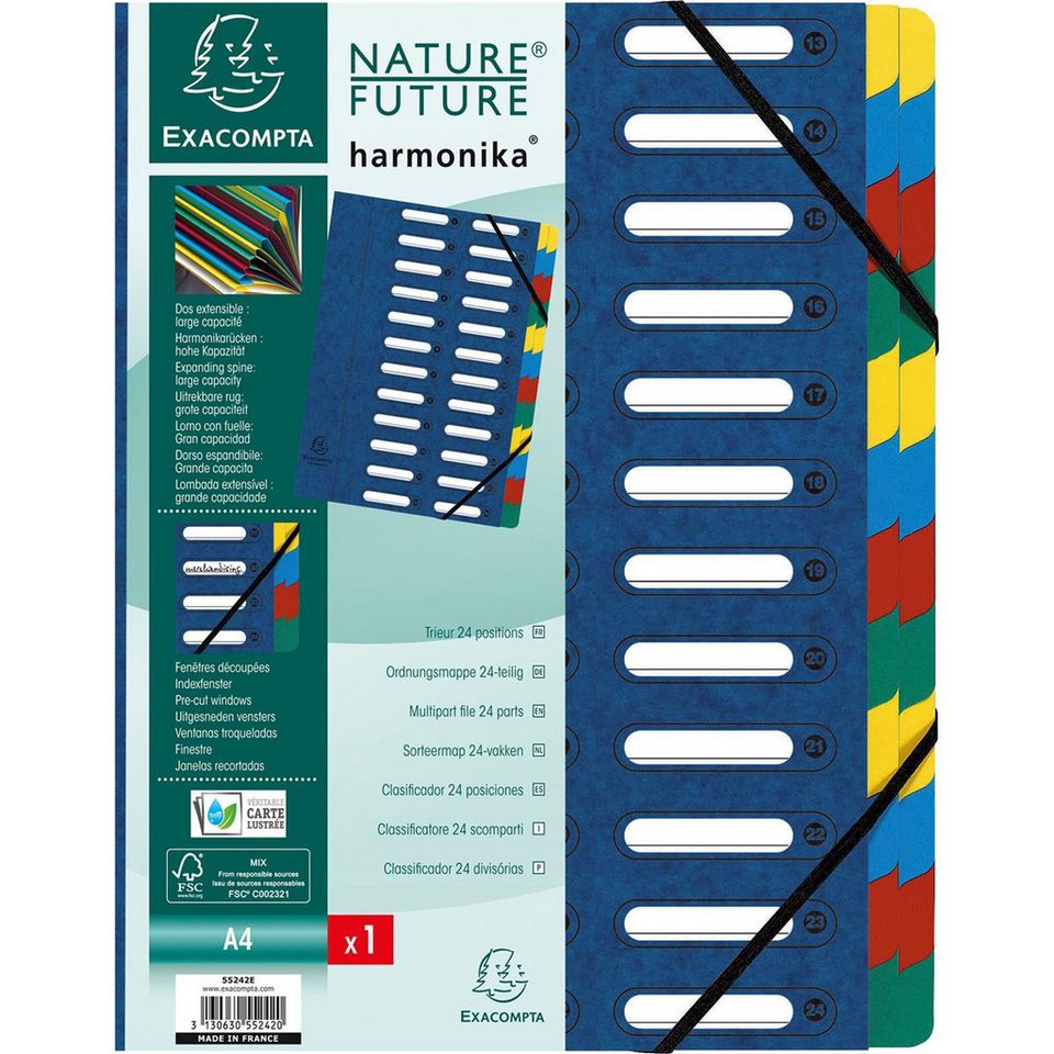 EXACOMPTA Schreibmappe EXACOMPTA Ordnungsmappe, DIN A4, Karton, 24 ... EXACOMPTA Schreibmappe EXACOMPTA Ordnungsmappe, DIN A4, Karton, 24 ...