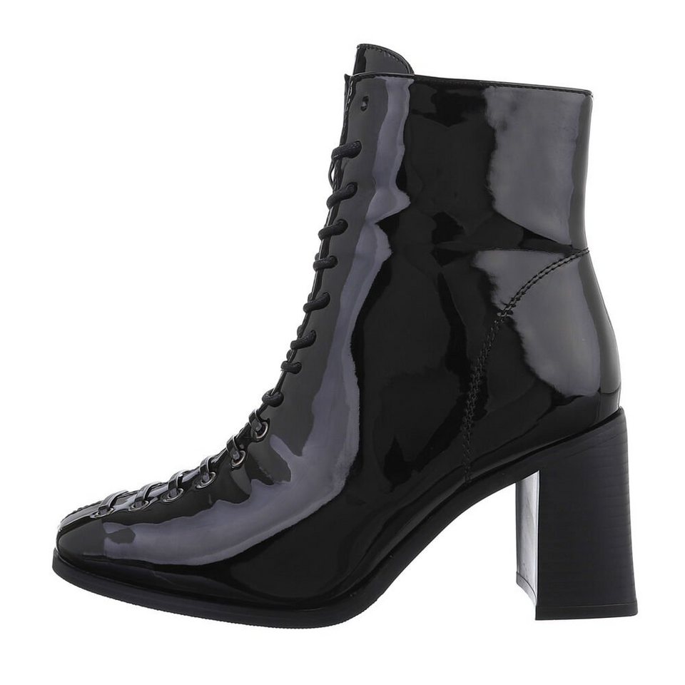 Ital Design Damen Party And Clubwear Stiefelette Blockabsatz High Heel