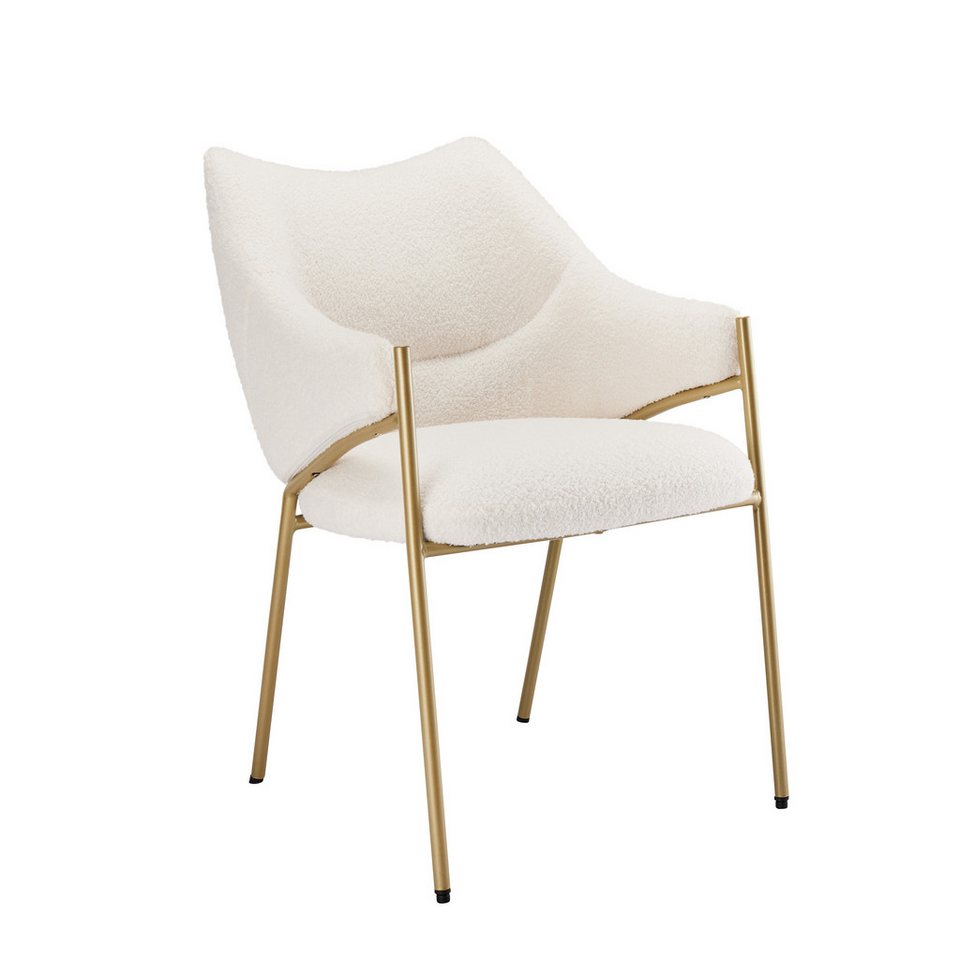 Ideasy Esszimmerstuhl 1246st Plüschsessel Wohnzimmer Freizeitstuhl