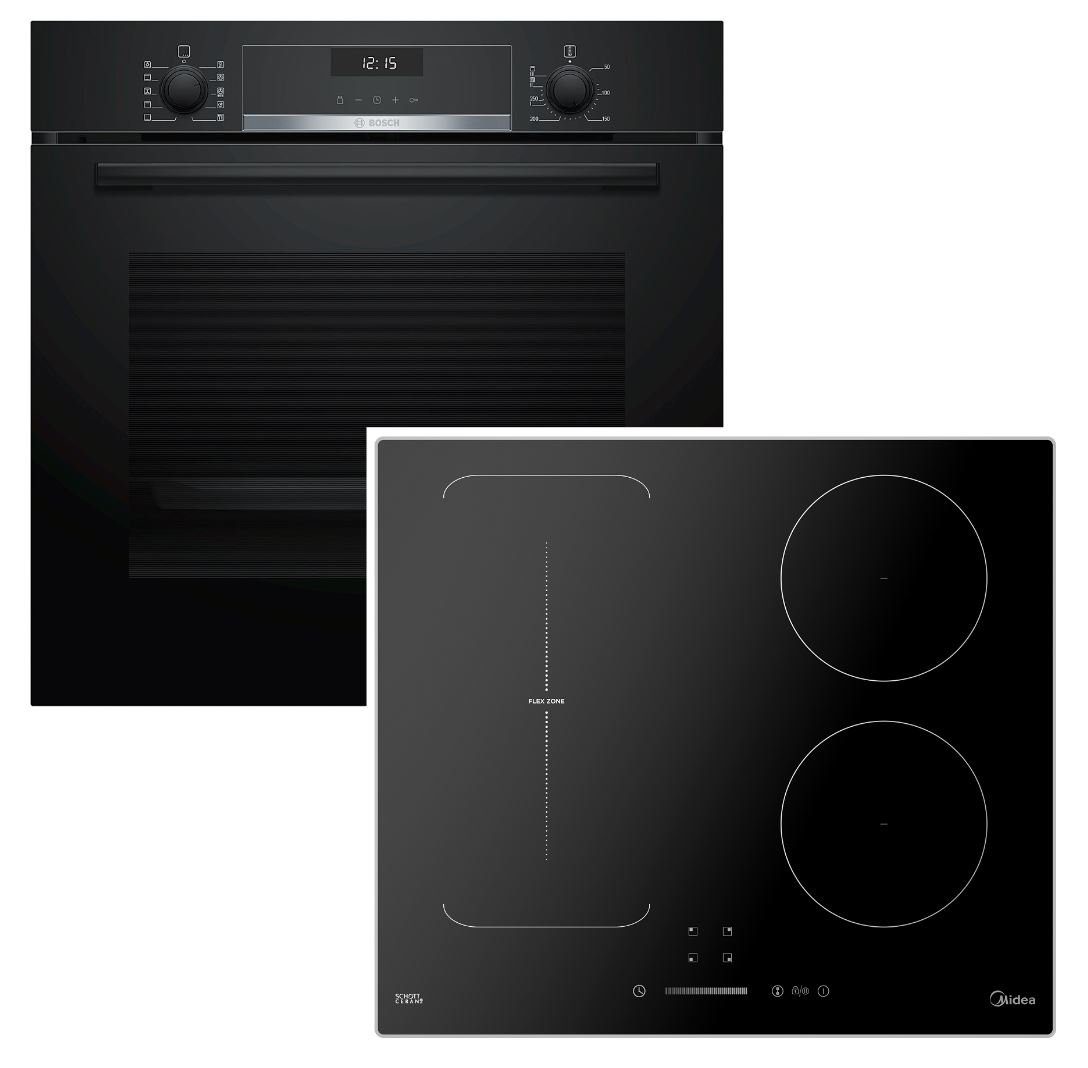 Bosch Backofen Set Autopilot Mit Midea Induktionskochfeld Powerboost