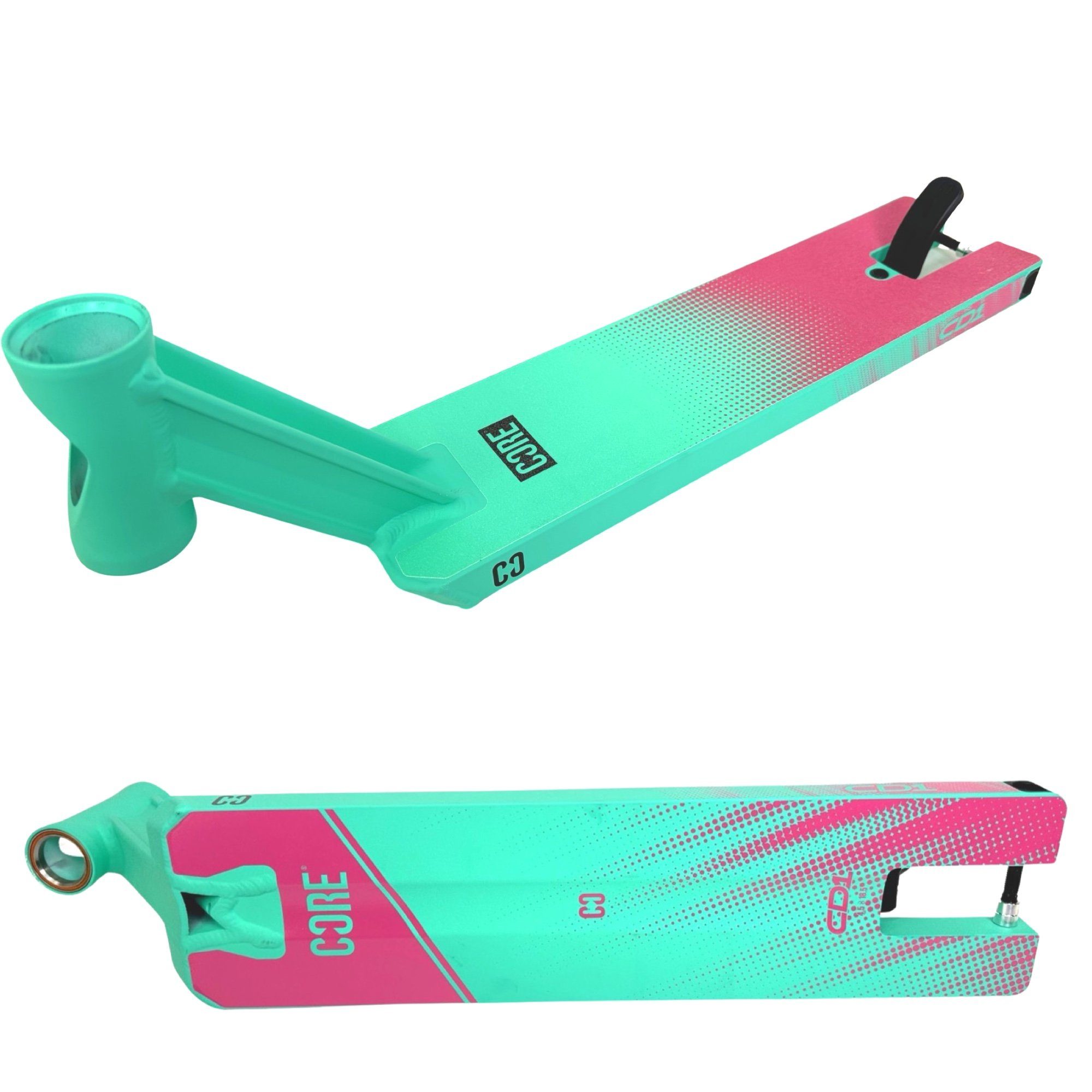 Core Action Sports Stuntscooter CORE CD1 Stunt-Scooter Park Deck 47cm 1160g Petrol/Pink