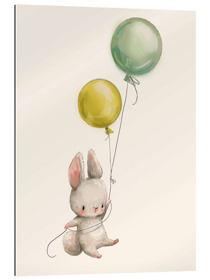 Posterlounge Xxl Wandbild Eve Farb Häschen Mit Ballons Jungenzimmer