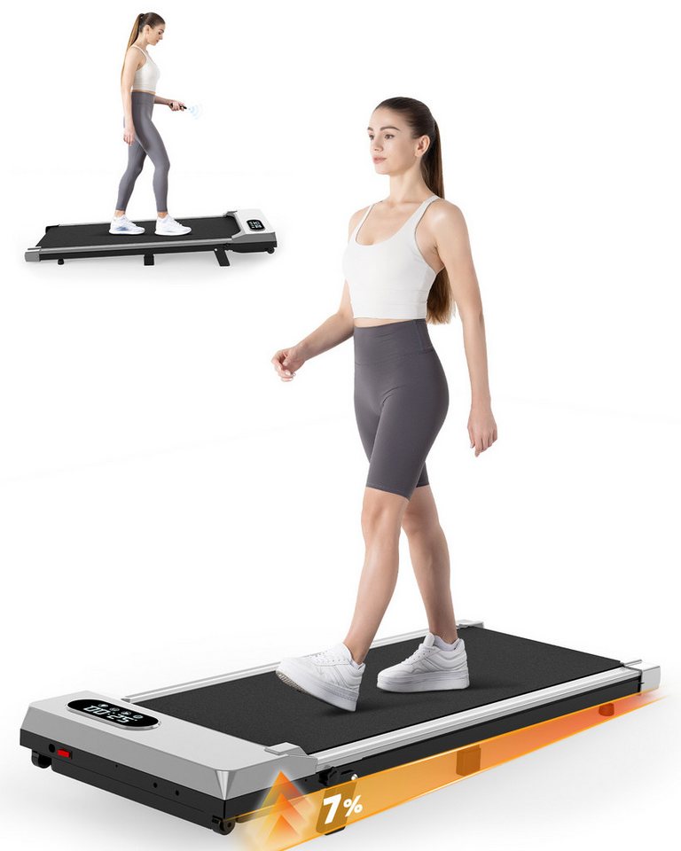 Bigzzia Laufband Walking Pad Laufbänder Für Zuhause Mit 7 Steigung