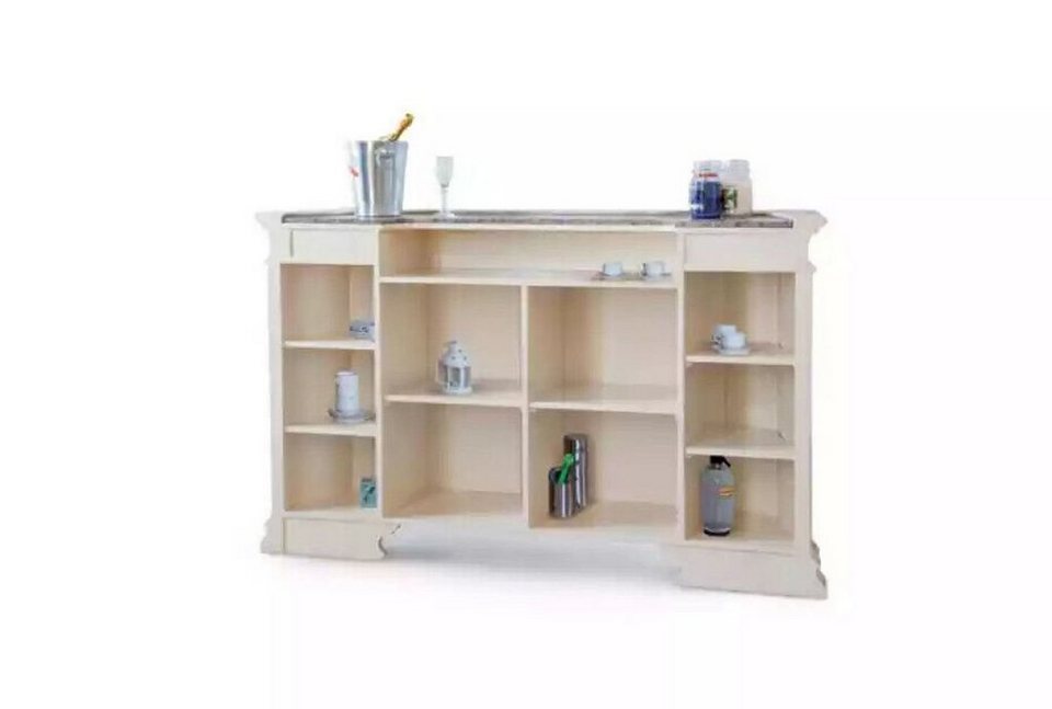 Jvmoebel Bartisch Holz Bartisch Beige Bartheke Barhaus Klassischer Stil