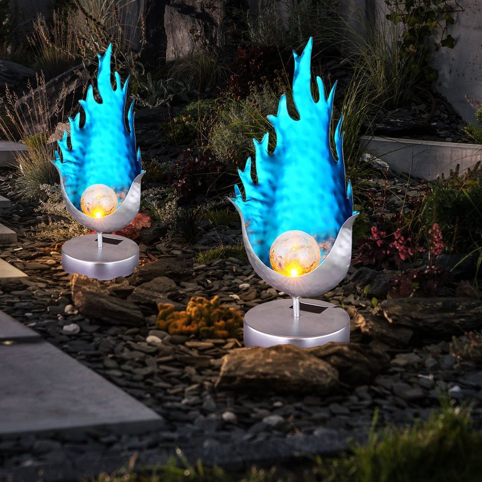 Etc Shop Gartenleuchte Led Leuchtmittel Fest Verbaut 2er Set Led