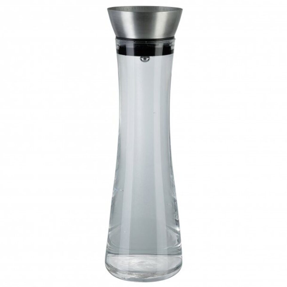 Axentia Wasserkaraffe Glaskaraffe Edelstahldeckel Ca 12 L 1 Tlg
