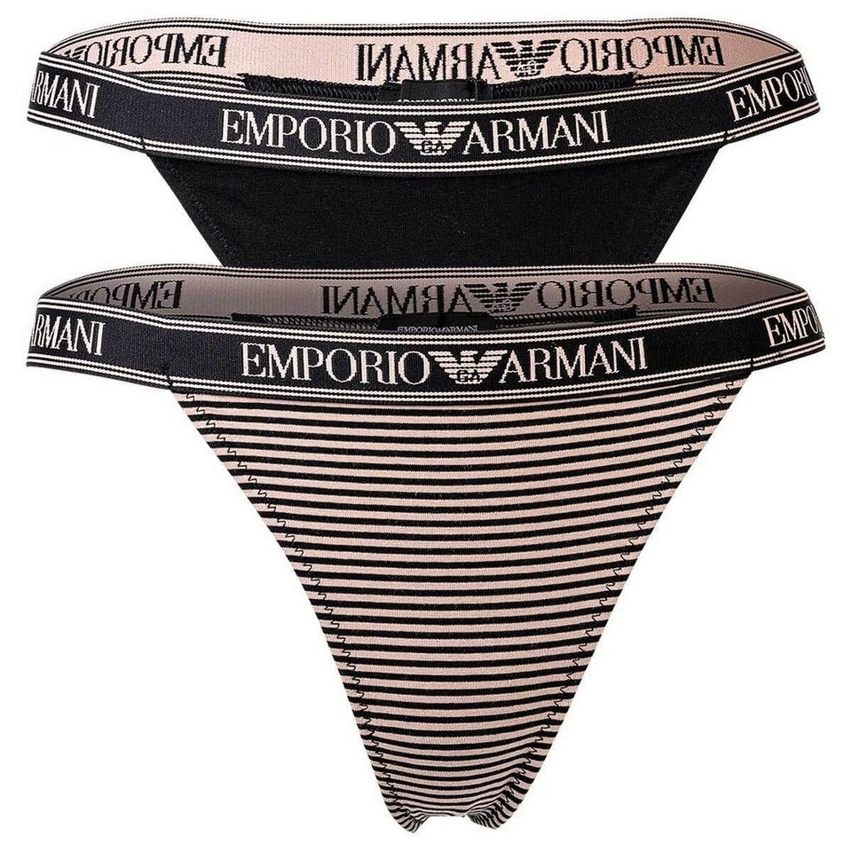 Emporio Armani String »Damen String, 2er Pack - T-Thong, Stretch Cotton ... Emporio Armani String »Damen String, 2er Pack - T-Thong, Stretch Cotton ...