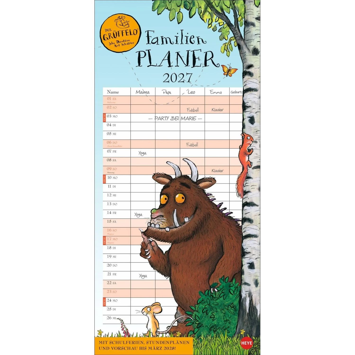 HEYE Wandkalender Winnie Puuh Familienplaner 2027