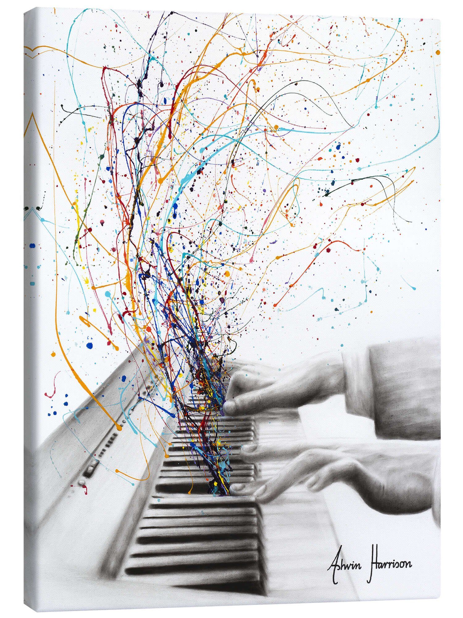 Posterlounge Leinwandbild Ashvin Harrison Das Keyboard Solo