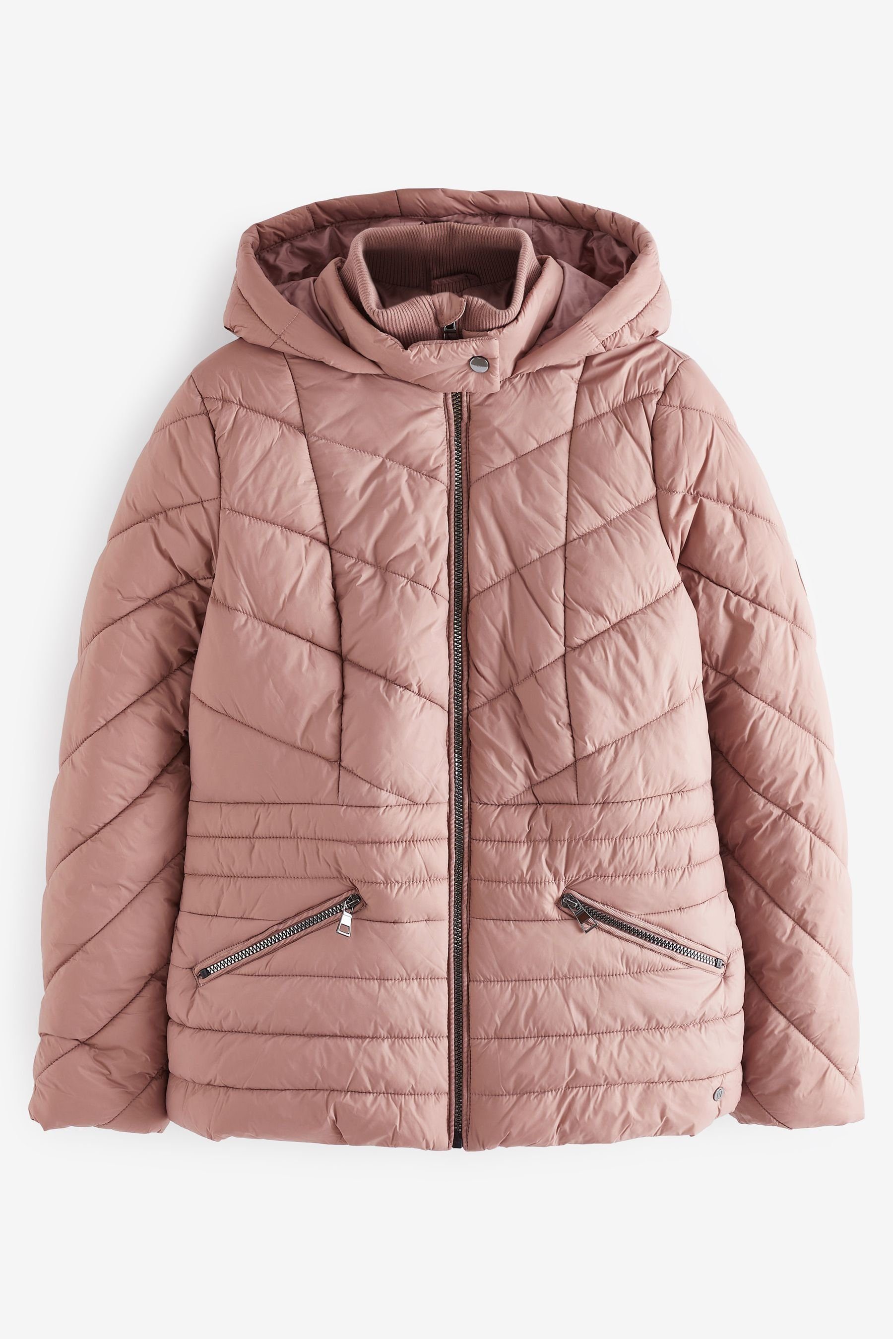 Next Steppjacke Kurze Wattierte Steppjacke Mit Kapuze 1 St Mode Und