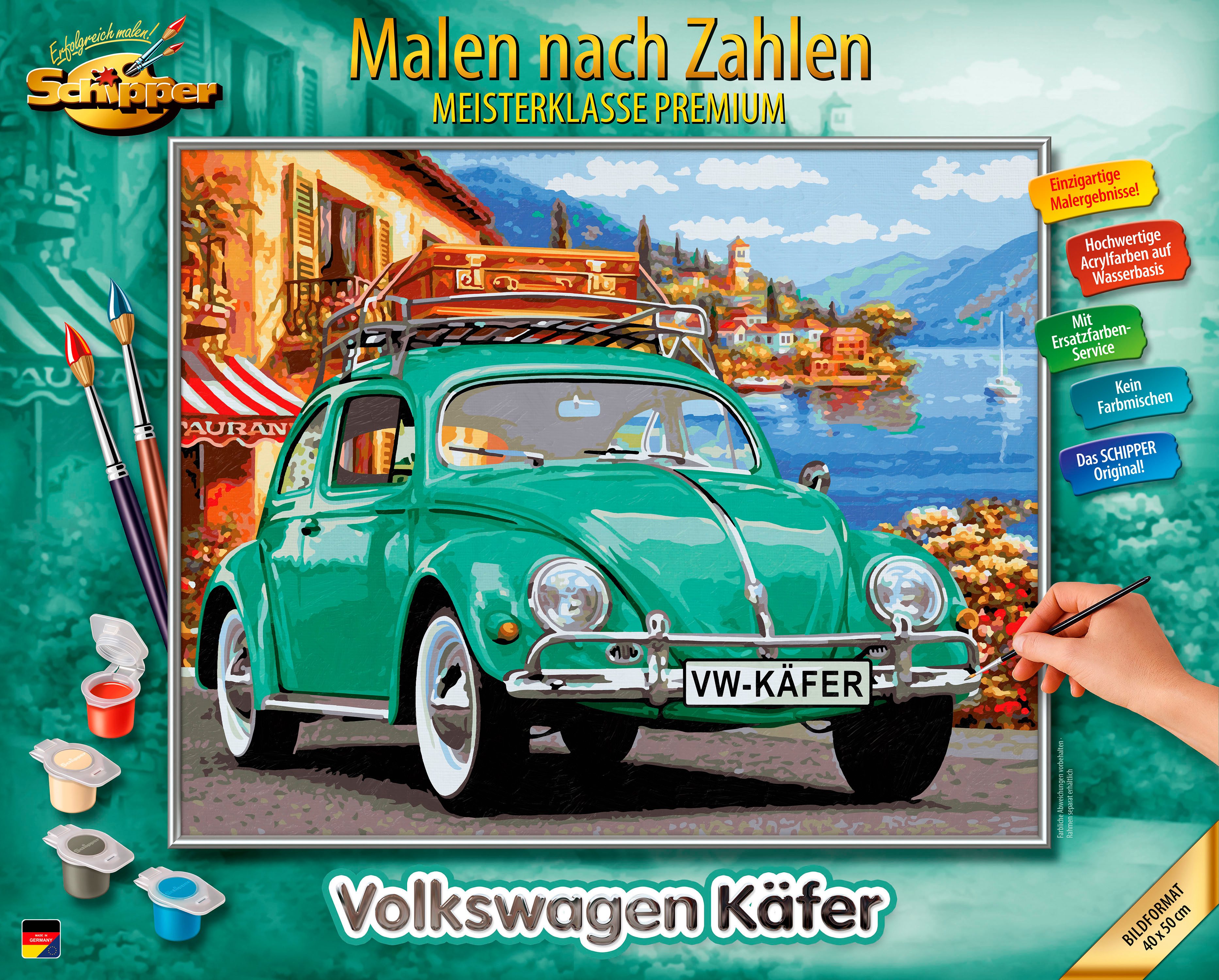 Schipper Malen nach Zahlen Meisterklasse Premium - Volkswagen Käfer, Made in Germany, Malen nach ...