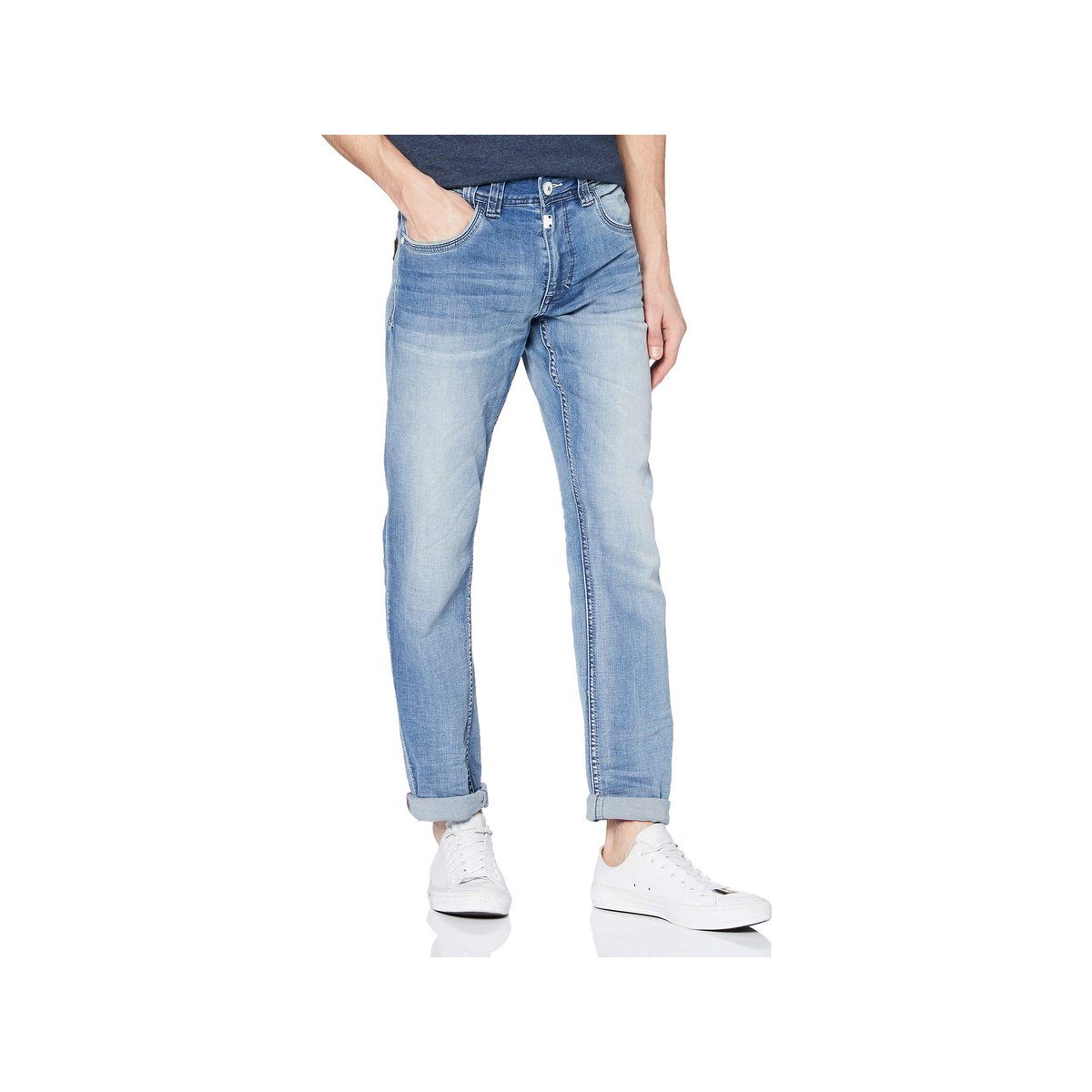 Timezone 5 Pocket Jeans Blau Regular 1 Tlg Gutes Preis Leistungs