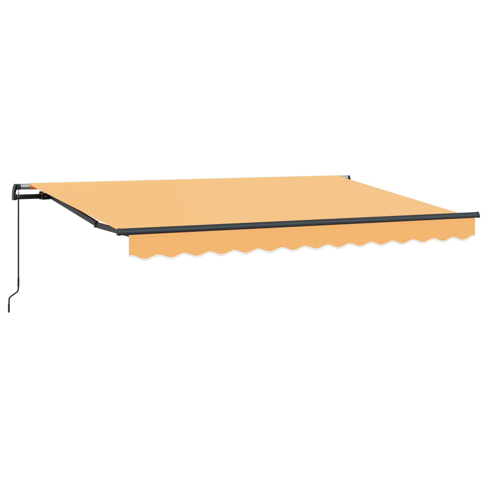 vidaXL Markise Ausziehbare Markise Sand 500 x 300 cm Polyester und ...