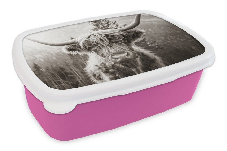 Muchowow Lunchbox Schottischer Highlander Kuh Tiere Schwarz