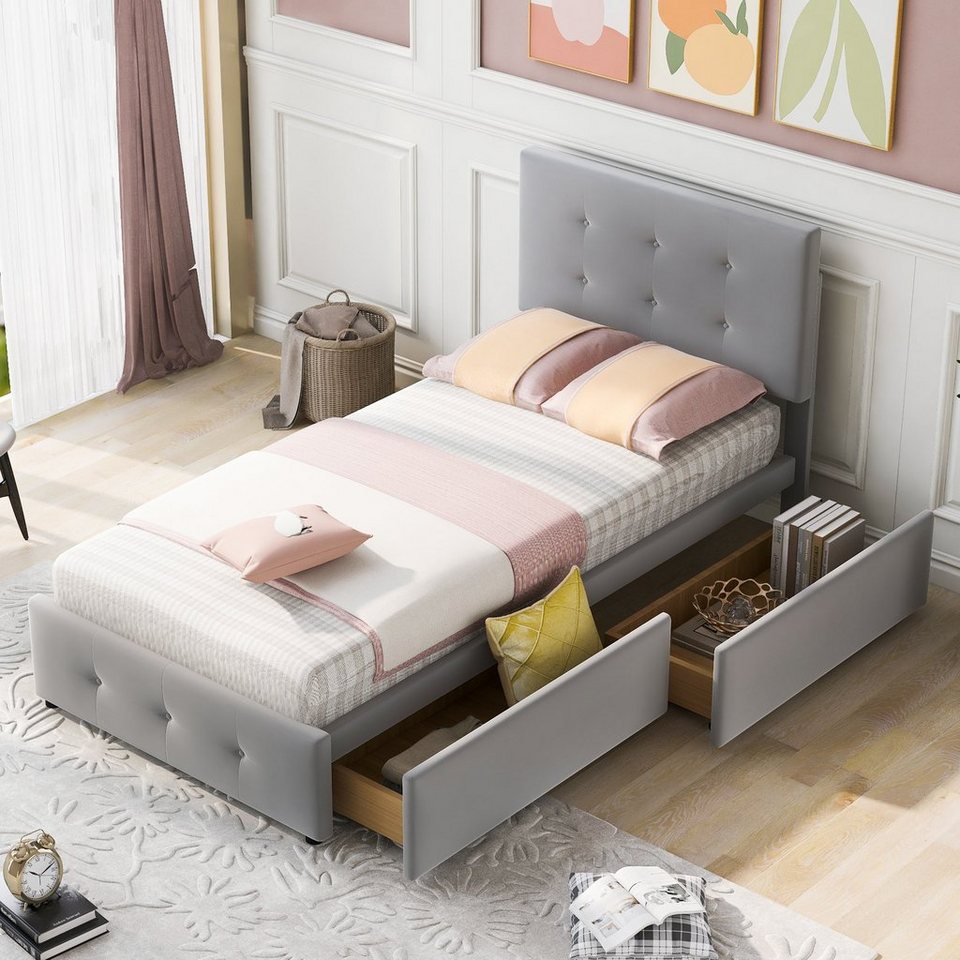 Hauss Sploe Polsterbett Holzbett Stauraumbett Holzbett Einzelbett