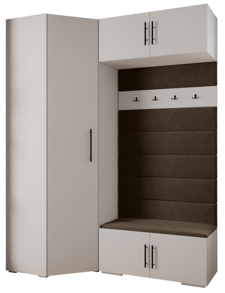Abiks MÖbel Kompaktgarderobe Inova 3 Satz 21 Möbelset Garderobe Mit