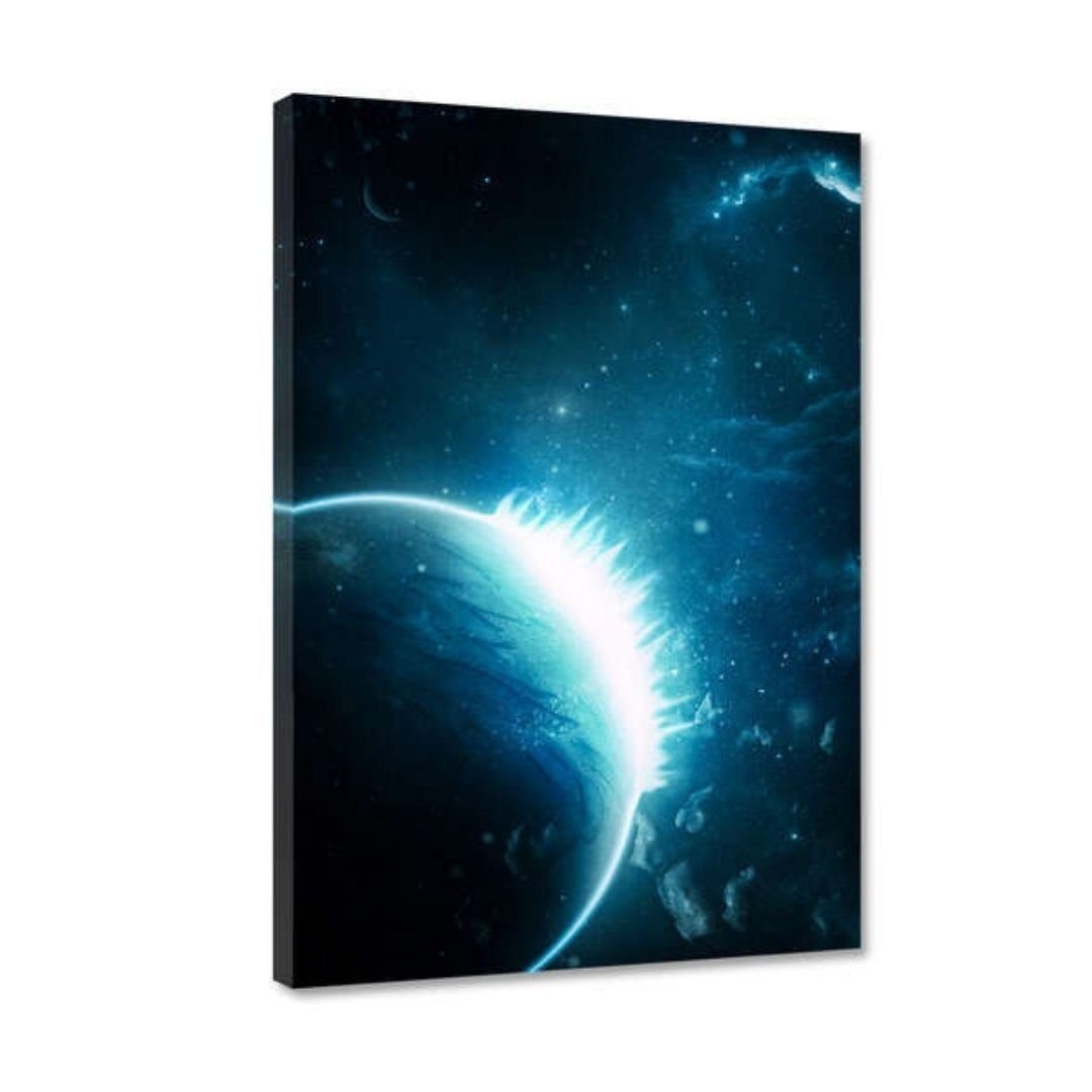 Hustling Sharks Leinwandbild Weltraum Wandbild Als Xxl Leinwandbild